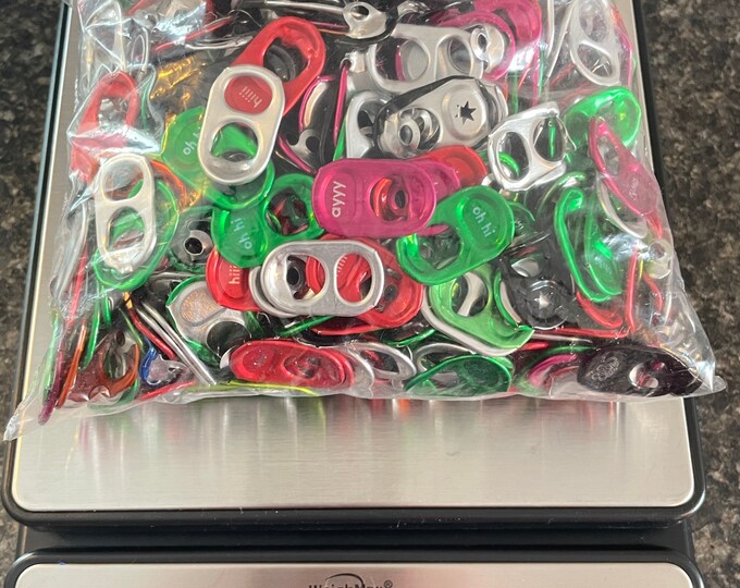 7 Oz of Colored Aluminum Can Tabs Mostly Bubly - Etsy