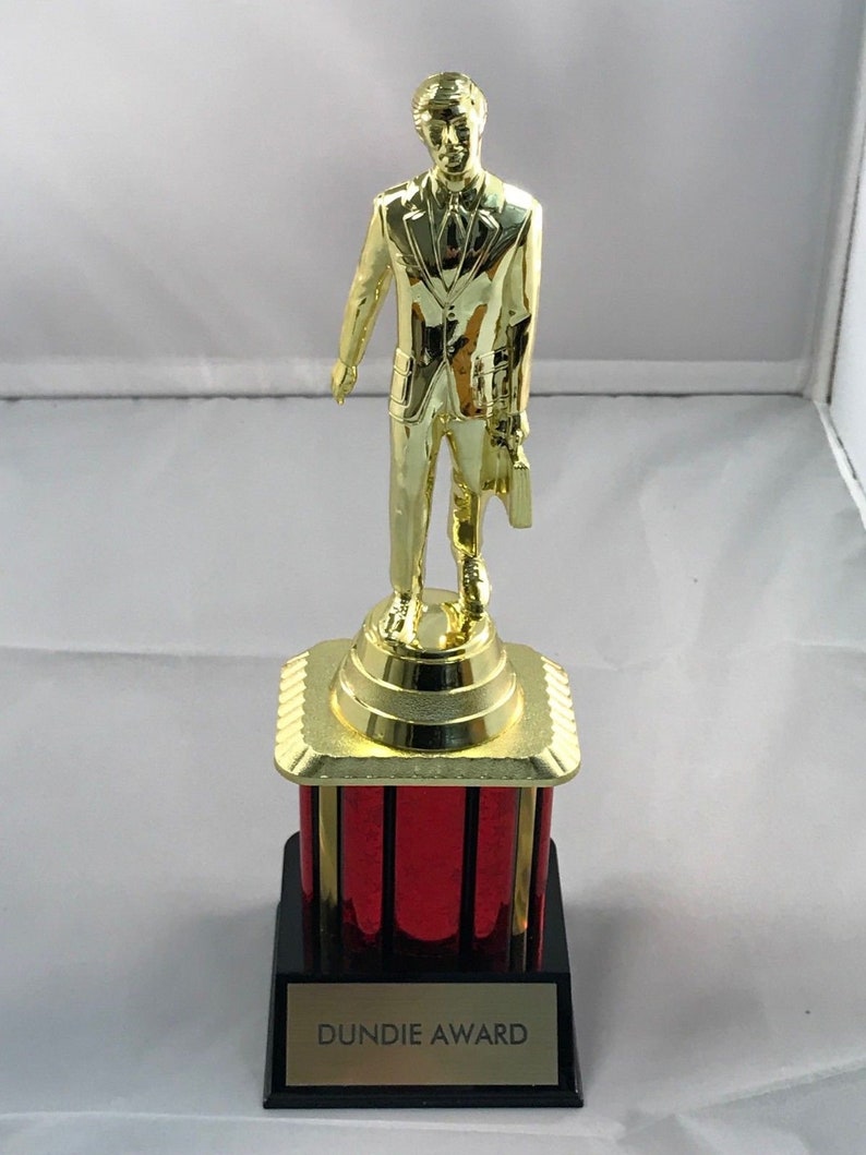 The Office Dundie Trophy Award TV Dunder Mifflin Dundee 10 | Etsy