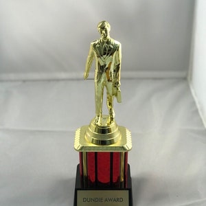 The Office Dundie Trophy Award TV Dunder Mifflin Dundee 10 1/2" Dunde ...
