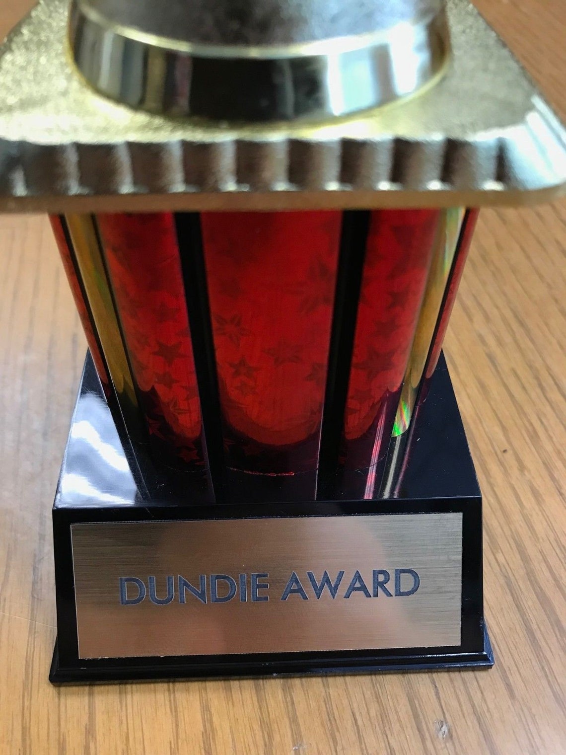 The Office Dundie Trophy Award TV Dunder Mifflin Dundee 10 1/2" Dunde ...