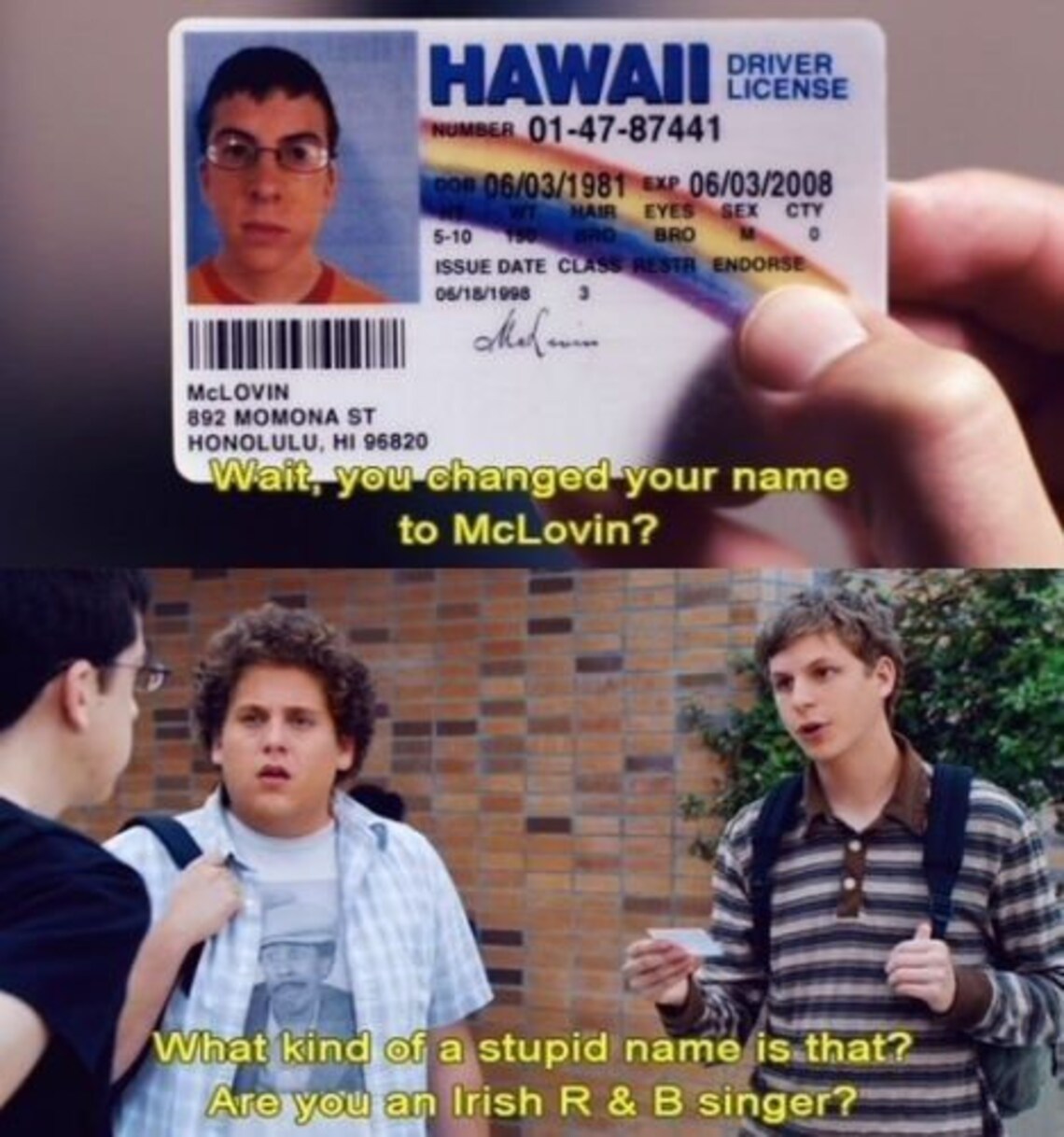 McLovin ID de la película Superbad Fogels Broma falsa Usted | Etsy