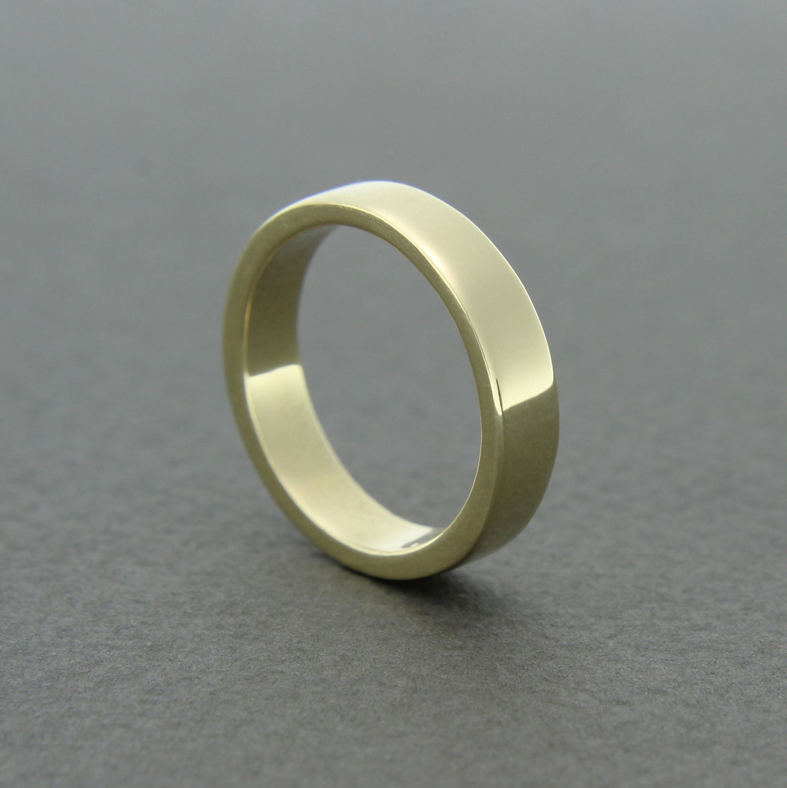 14k Gold Wedding Ring Handmade Wedding Band Unisex Classic | Etsy