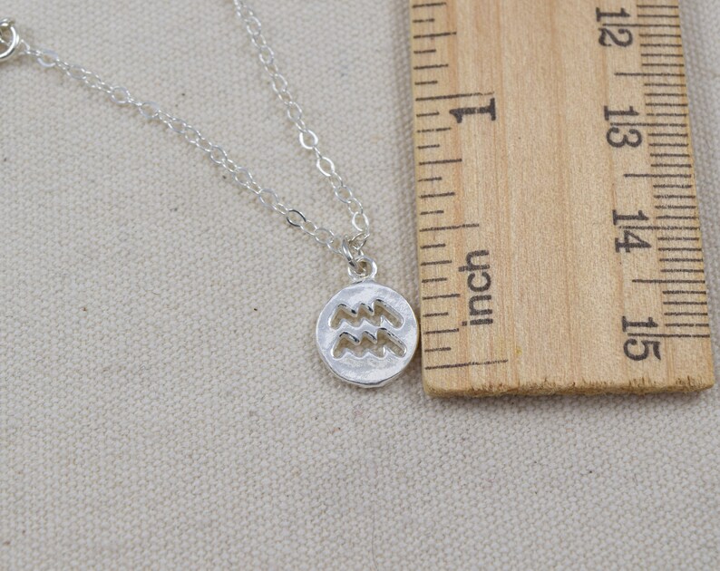 Zodiac Sign Necklace in Sterling Silver Personalized With Initial and ...