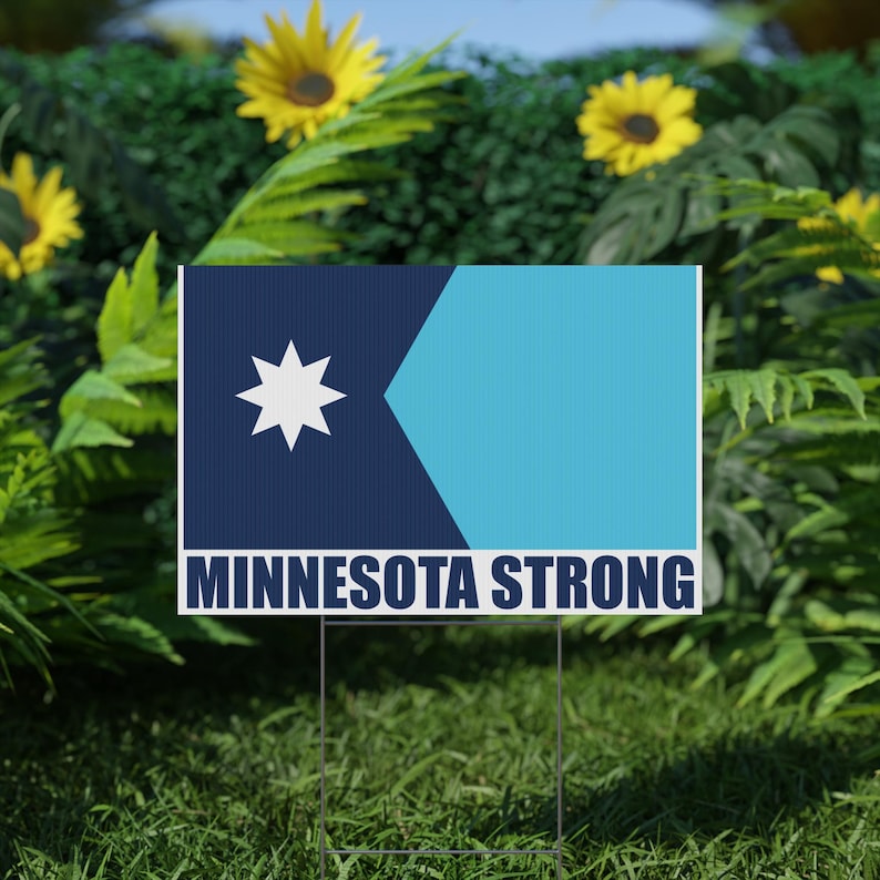 Minnesota Strong Plastic Yard Sign | State Pride Coroplast Lawn Sign ...