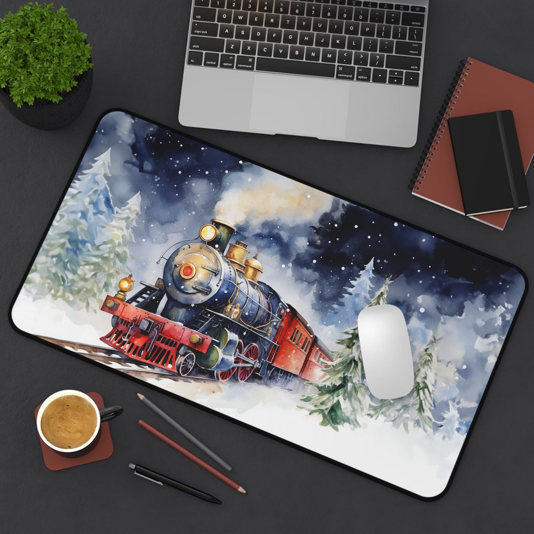 Vintage Train, Steam Engine Train, Large Mouse Pad, Train Lover Gift ...