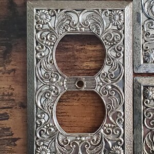 Vintage Ornate Metal Wall Outlet and Light Switch Plate Covers - Etsy