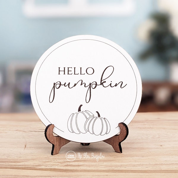 Hello Pumpkin Sign - Etsy