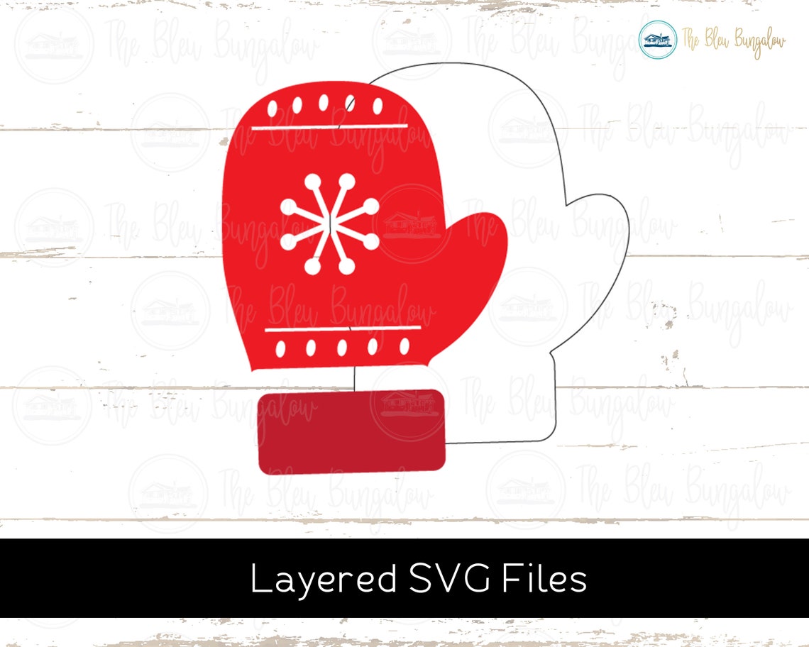 Mitten SVG Cut Files: Christmas Banner Garland (digital Download) - Etsy