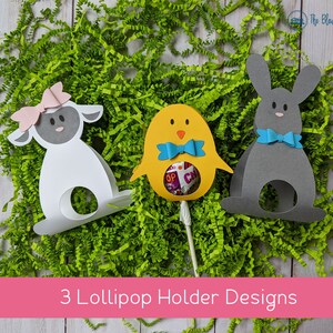 Lollipop Holder SVG, Easter Lollipop Holder SVG, Cricut Easter Favors ...