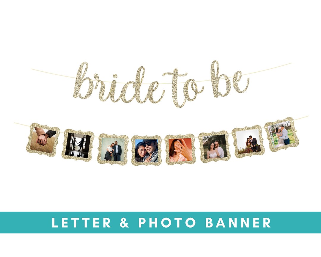 Bride to Be Banner, Bridal Shower Banner, Photo Banner, Engagement ...