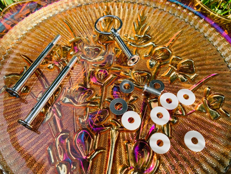 Chrome Silver Round Ring Tidbit Tray Hardware Cupcake Dessert - Etsy