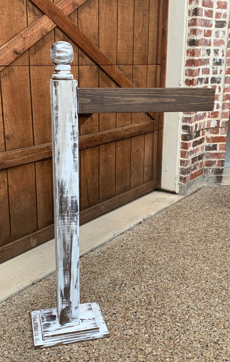 Banister Post, With a FREE Personalized Sign, Wooden Sign Holder, Wood ...