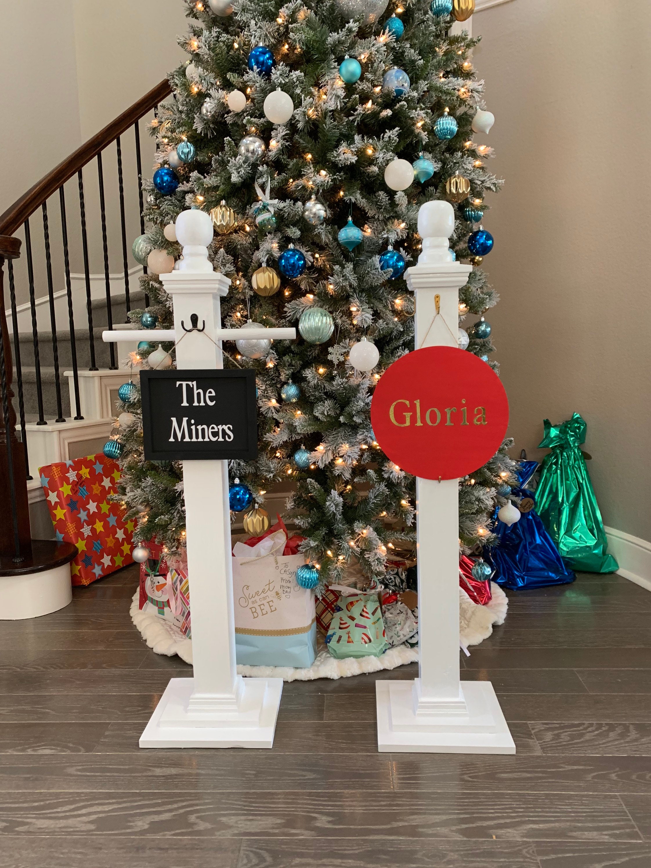 Wood Post Banister Post Holiday Decor - Etsy