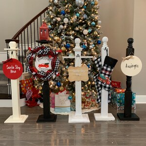 Banister Post, Wood Stocking Post, Home Decor - Etsy