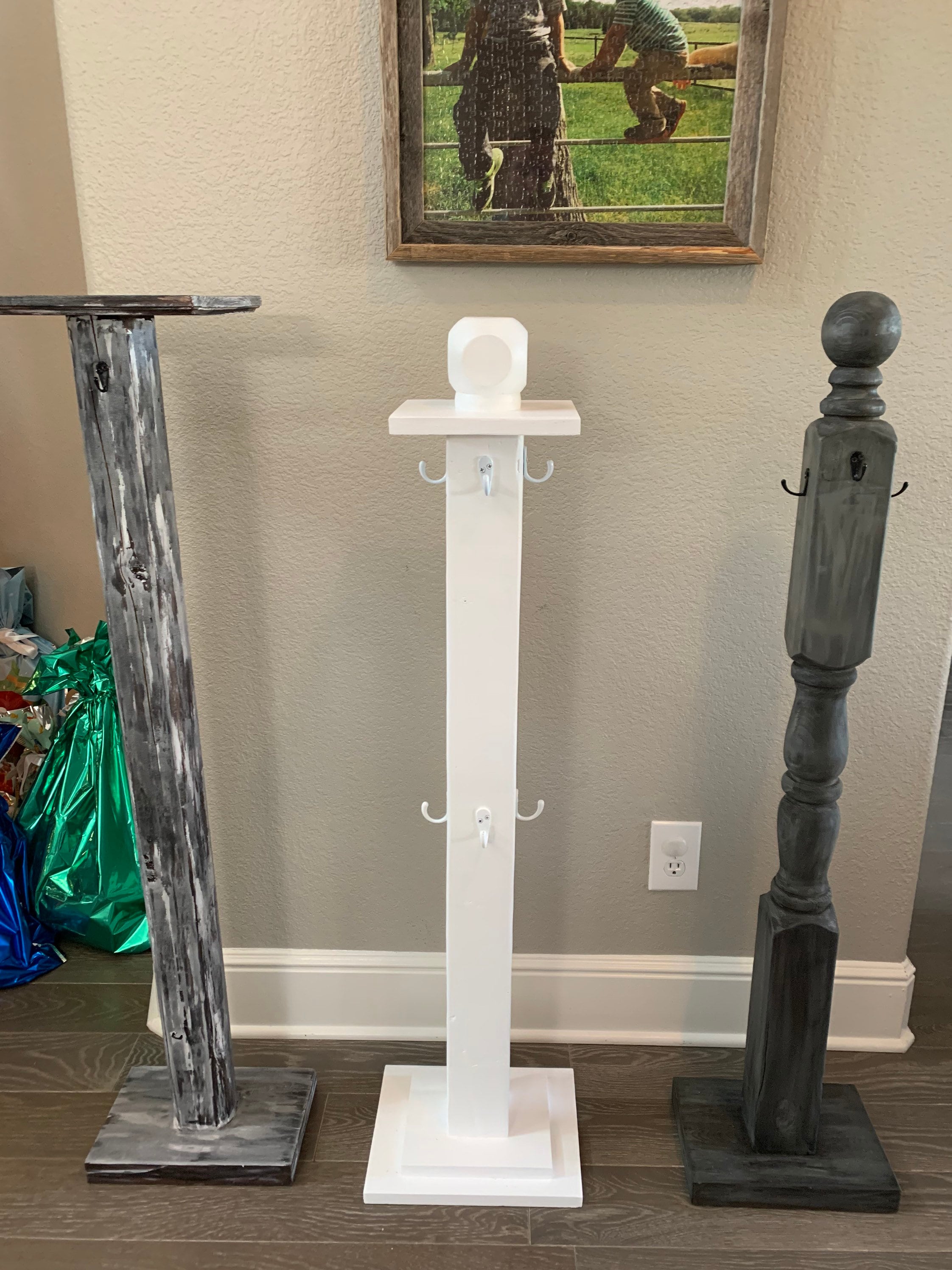 Wood Post, Banister Post, Front Door Decor, Stocking Holder - Etsy