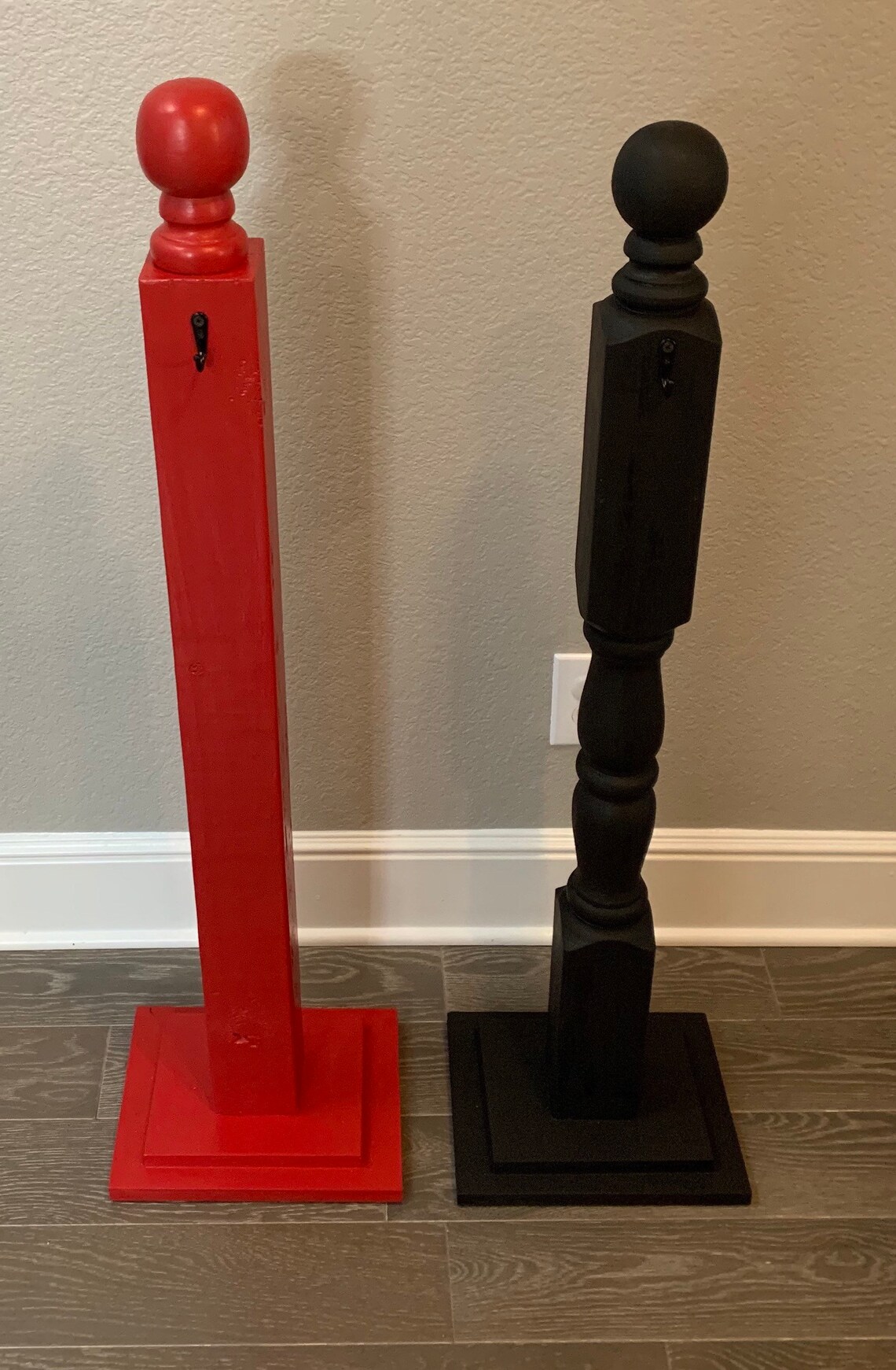 Holiday Wood Post Banister Post Stocking Holder - Etsy