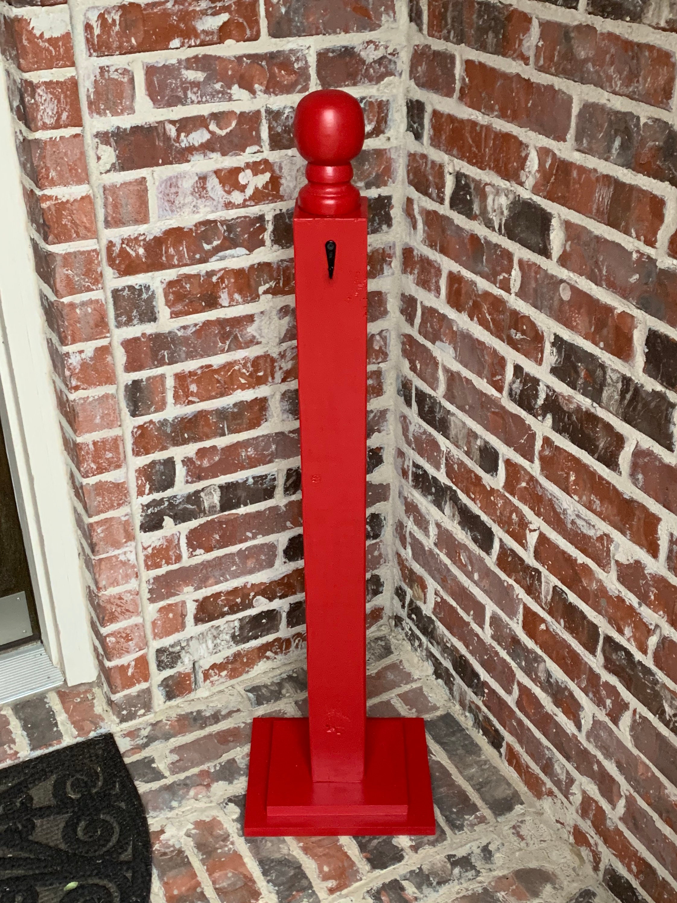 Banister Sign Holder Banister Post Wood Post Holiday Decor - Etsy