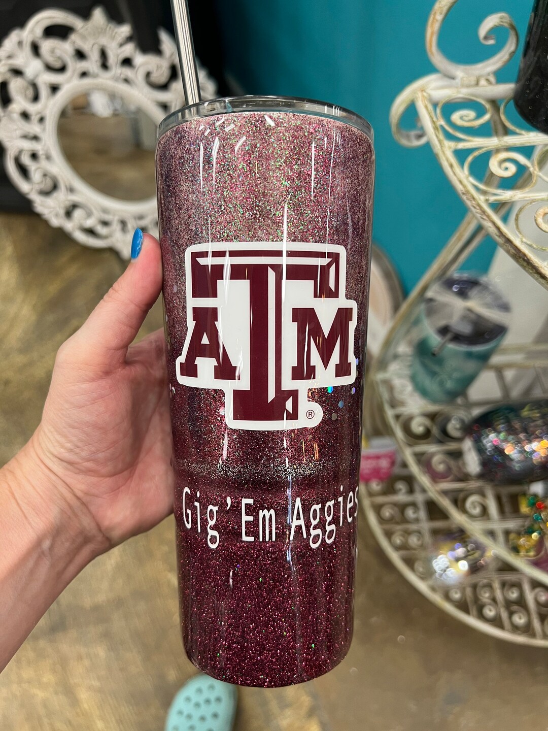 Texas ATM Aggies Tumbler - Etsy