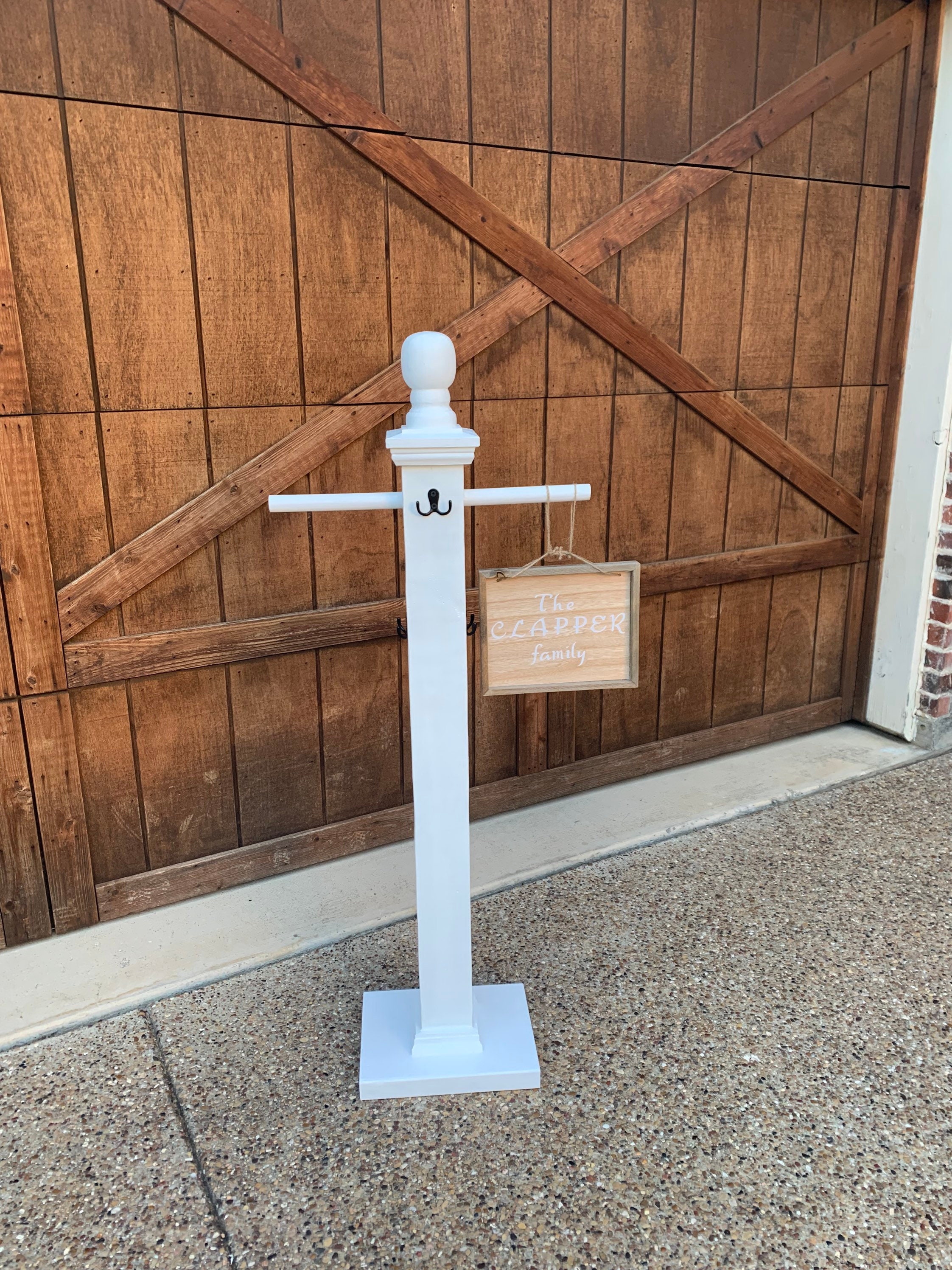 Personalized Banister Post Wood Banister Stocking Holder | Etsy