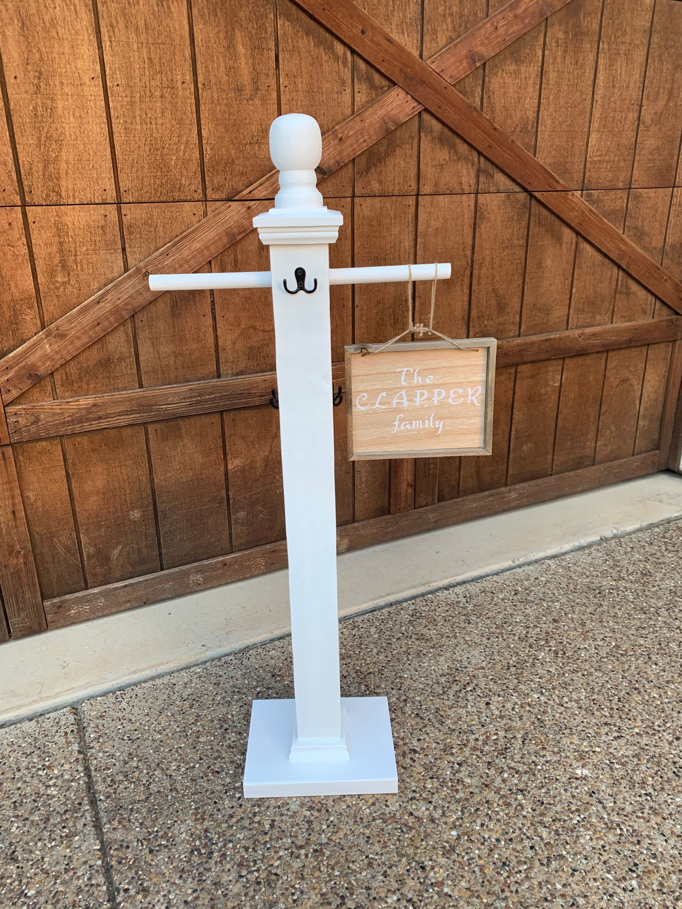 Personalized Banister Post Wood Banister Stocking Holder | Etsy