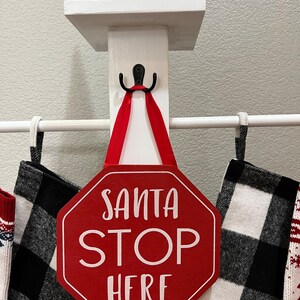 Christmas Stocking Post, Wood Banister Post With Removable Poles - Etsy