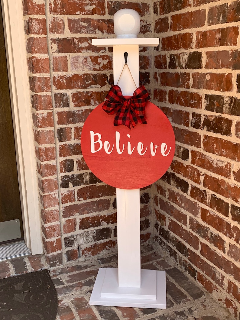 Banister Post Display With a FREE Personalized Sign Sign - Etsy