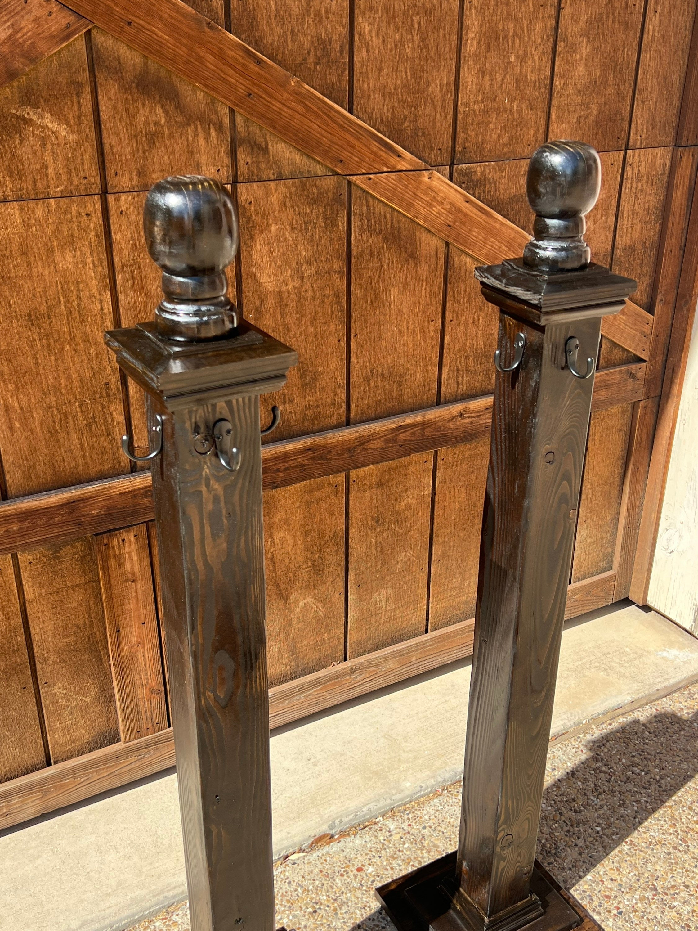 Wood Post Stocking Holder Banister Post - Etsy