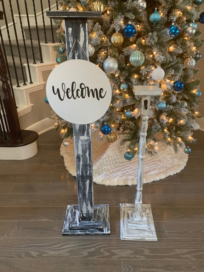 Post With Free Sign Banister Post Post - Etsy