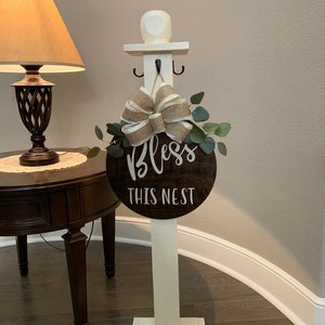 Wood Banister Post & Sign - Etsy