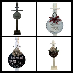 Wood Banister Post & Sign - Etsy