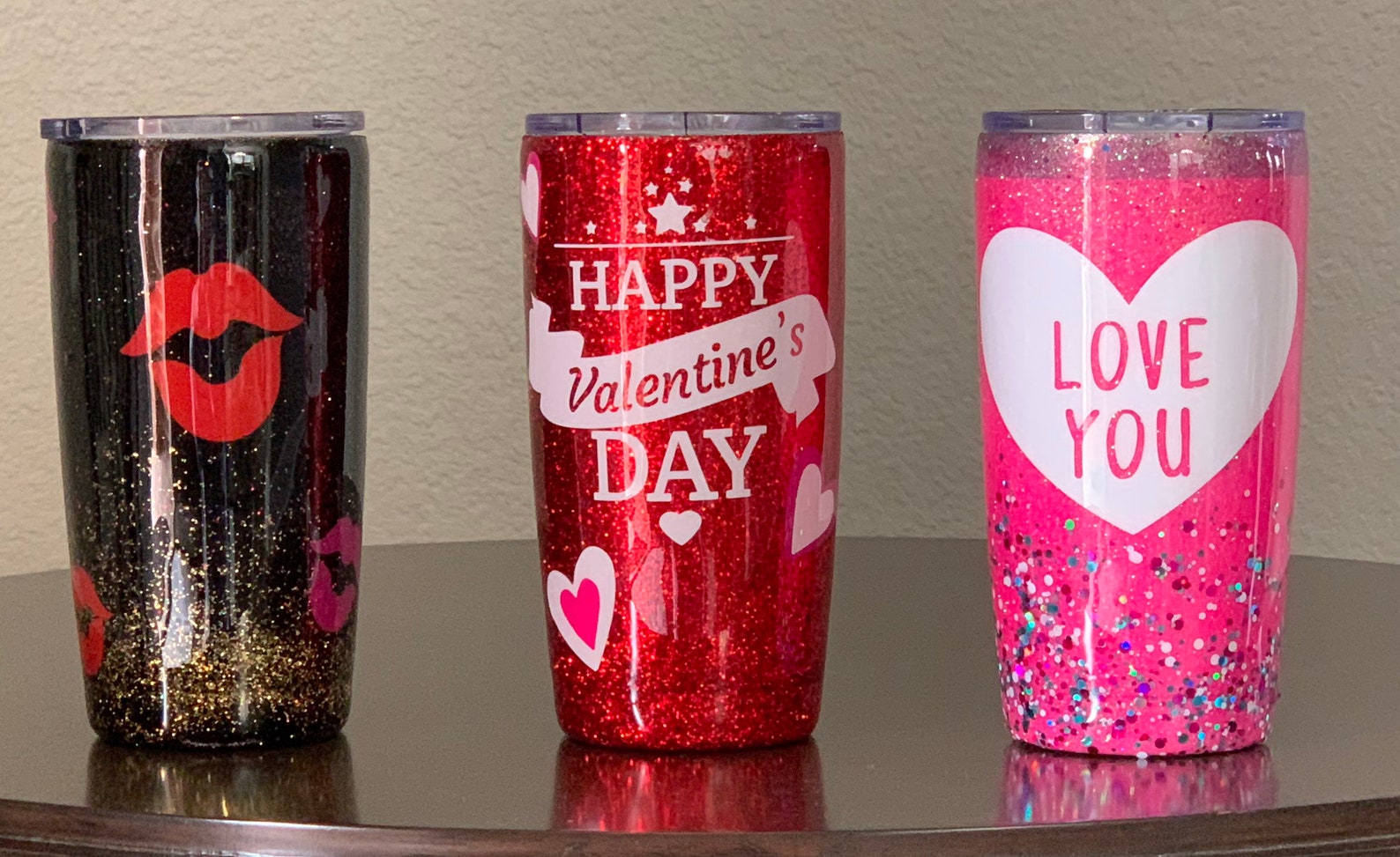 Valentines Tumbler I Love You Cup Personalized Glitter Cup - Etsy