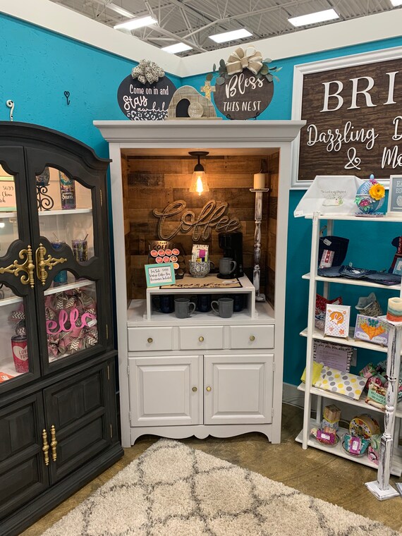 Custom Vintage Coffee Bar - Etsy