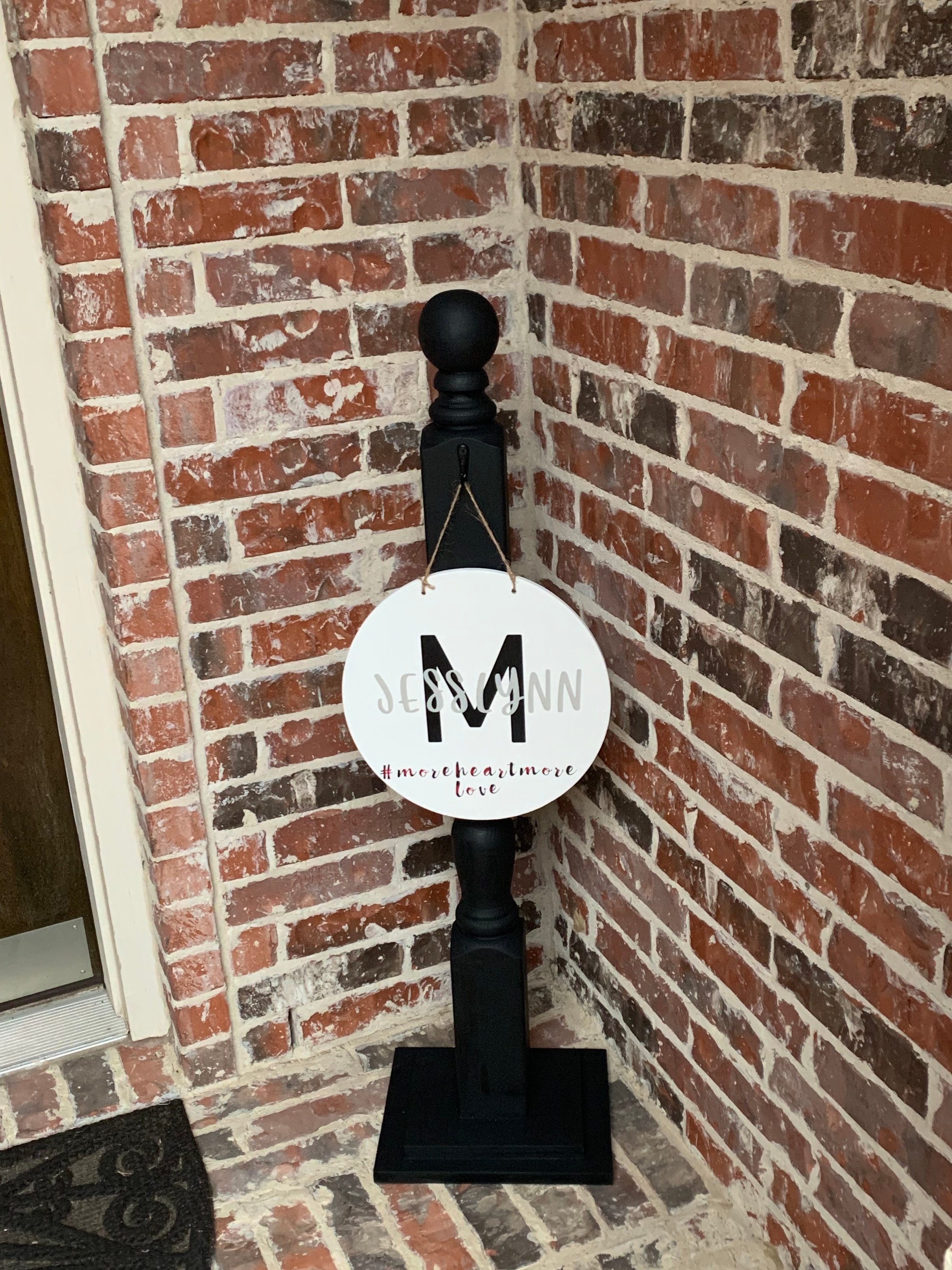 Banister Sign Holder Banister Post Wood Post Holiday Decor - Etsy UK