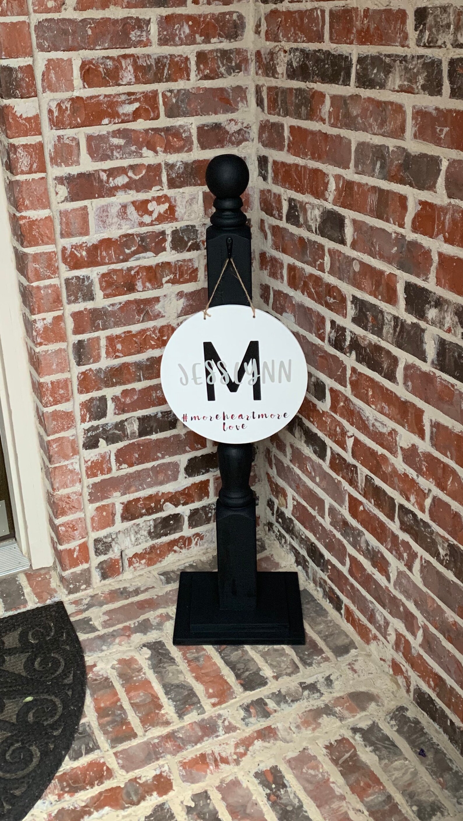 Banister Sign Holder Banister Post Wood Post Holiday Decor - Etsy