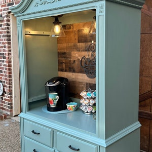 Coffee Armoire, Beverage Bar, Beverage Station, Wine Bar - Etsy