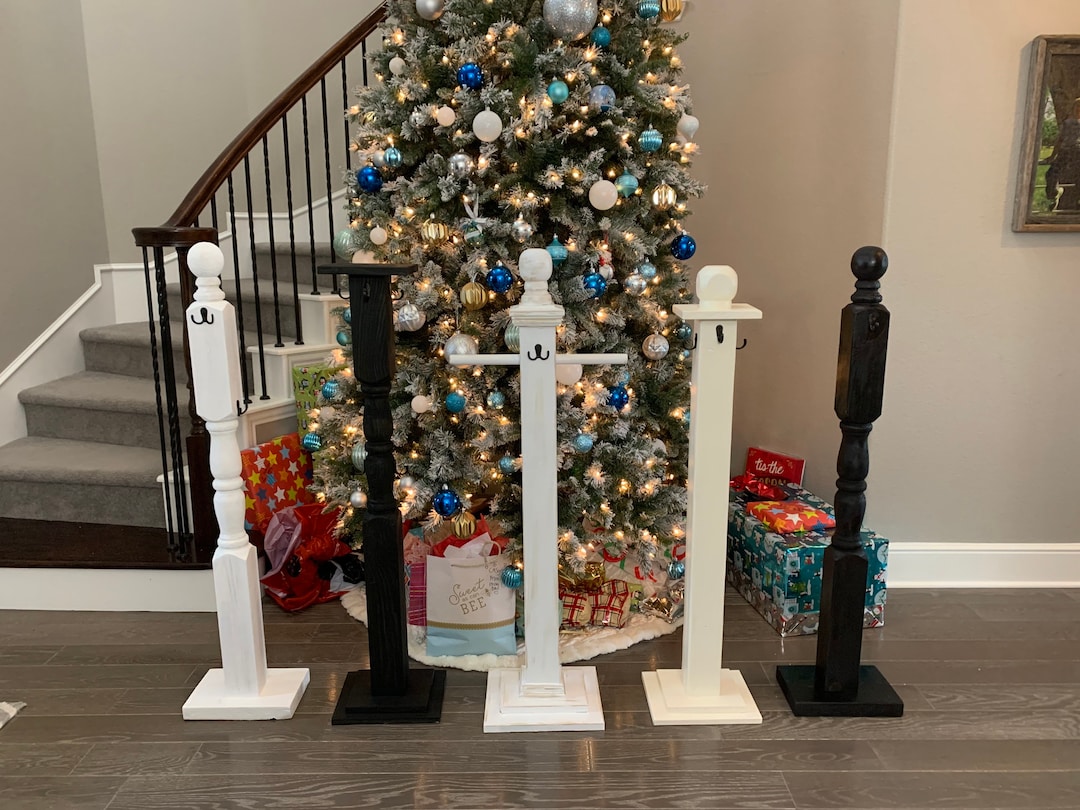 Banister Post Wood Stocking Post Home Decor - Etsy