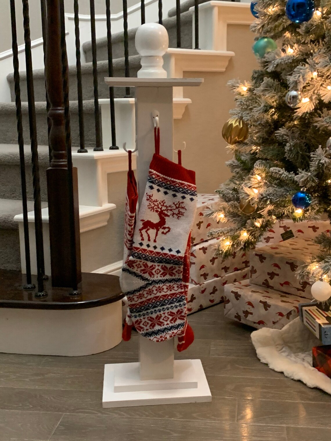 Banister Post Display With a FREE Personalized Sign Sign - Etsy