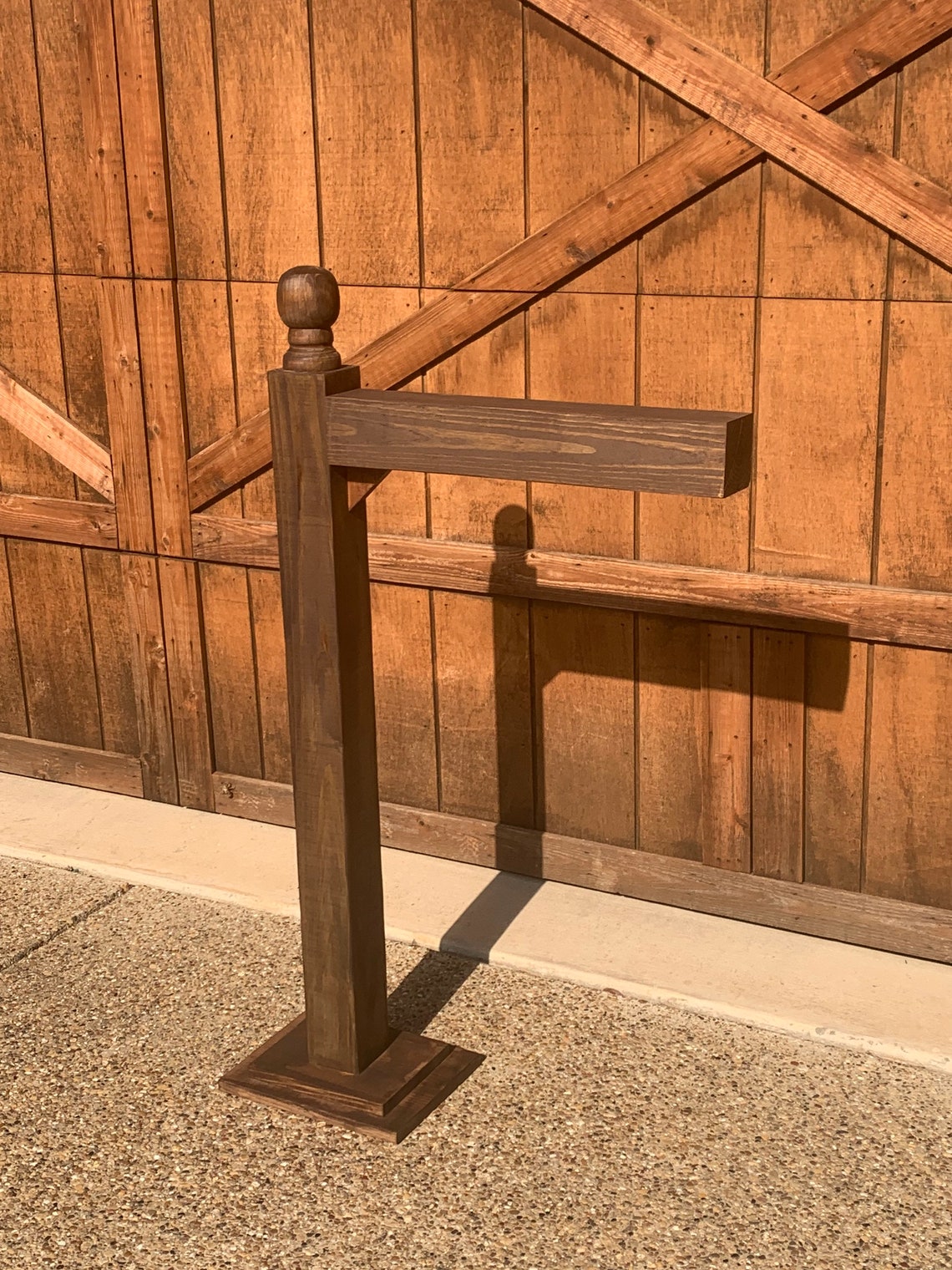 Banister Post, With a FREE Personalized Sign, Wooden Sign Holder, Wood ...