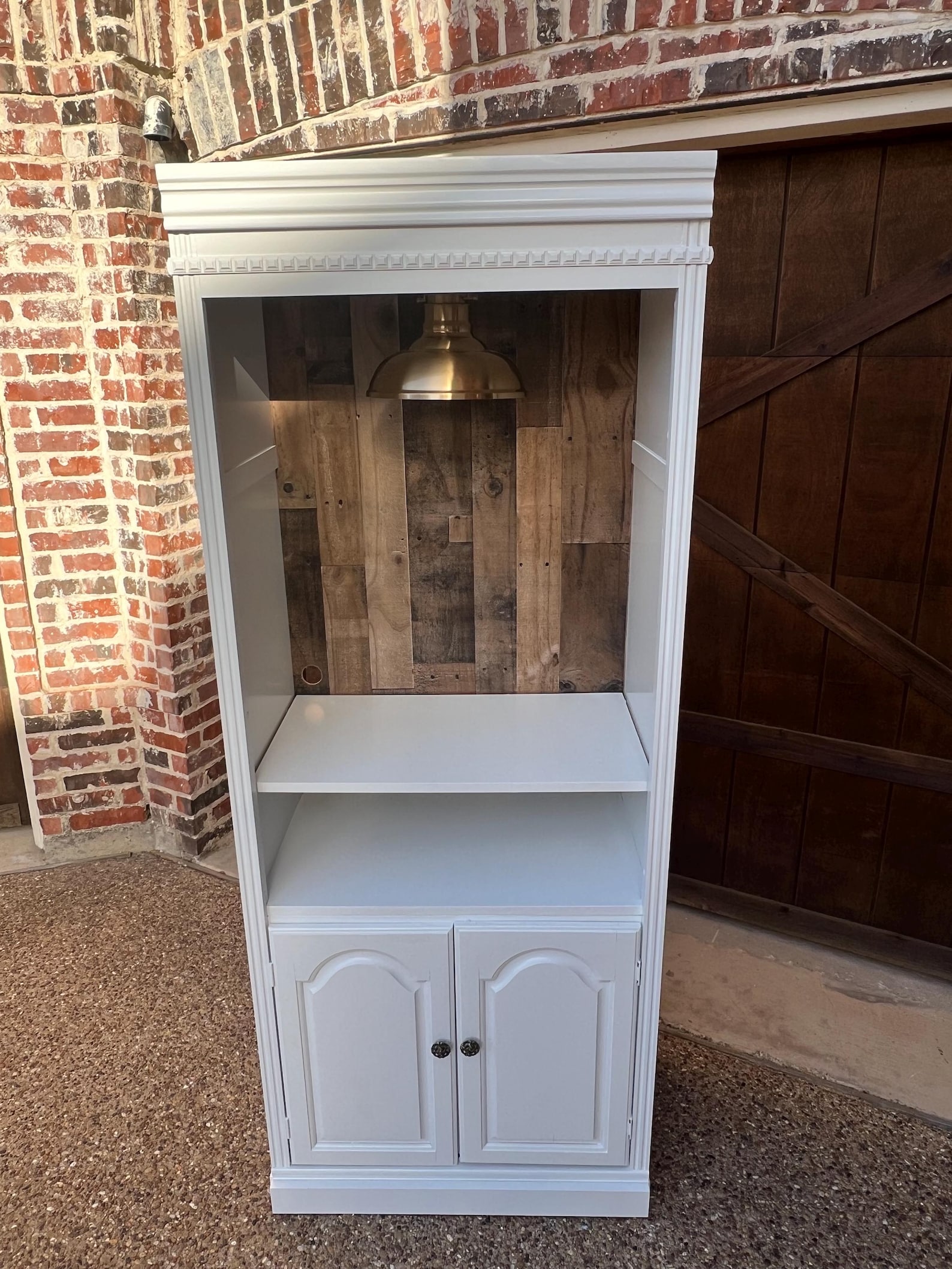 White Coffee Hutch, Easter Decor, Coffee Bar, Beverage Hutch, Farmhouse ...