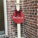 Holiday Wood Post Banister Post Stocking Holder - Etsy