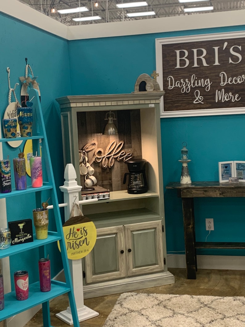 Custom Coffee Bar Armoire Cabinet - Etsy