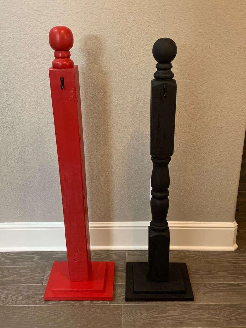 Banister Sign Holder Banister Post Wood Post Holiday Decor | Etsy