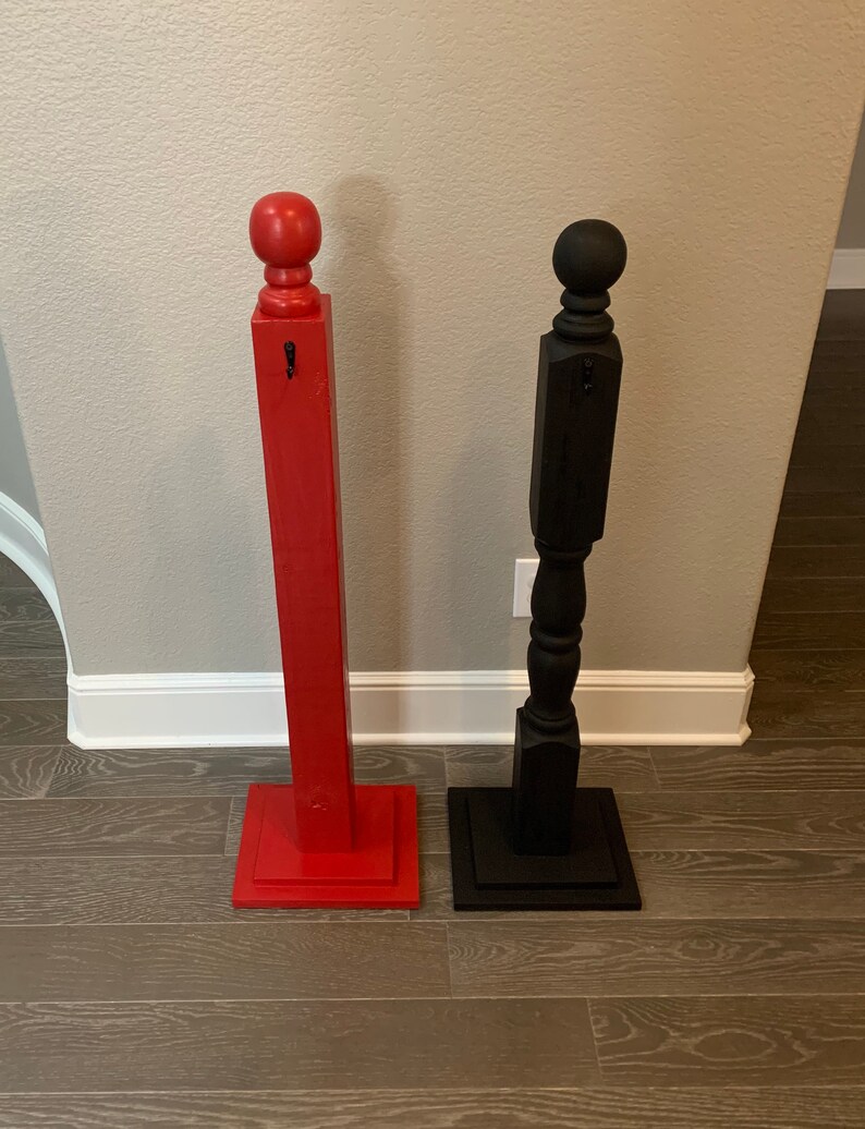 Banister Sign Holder Banister Post Wood Post Holiday Decor | Etsy