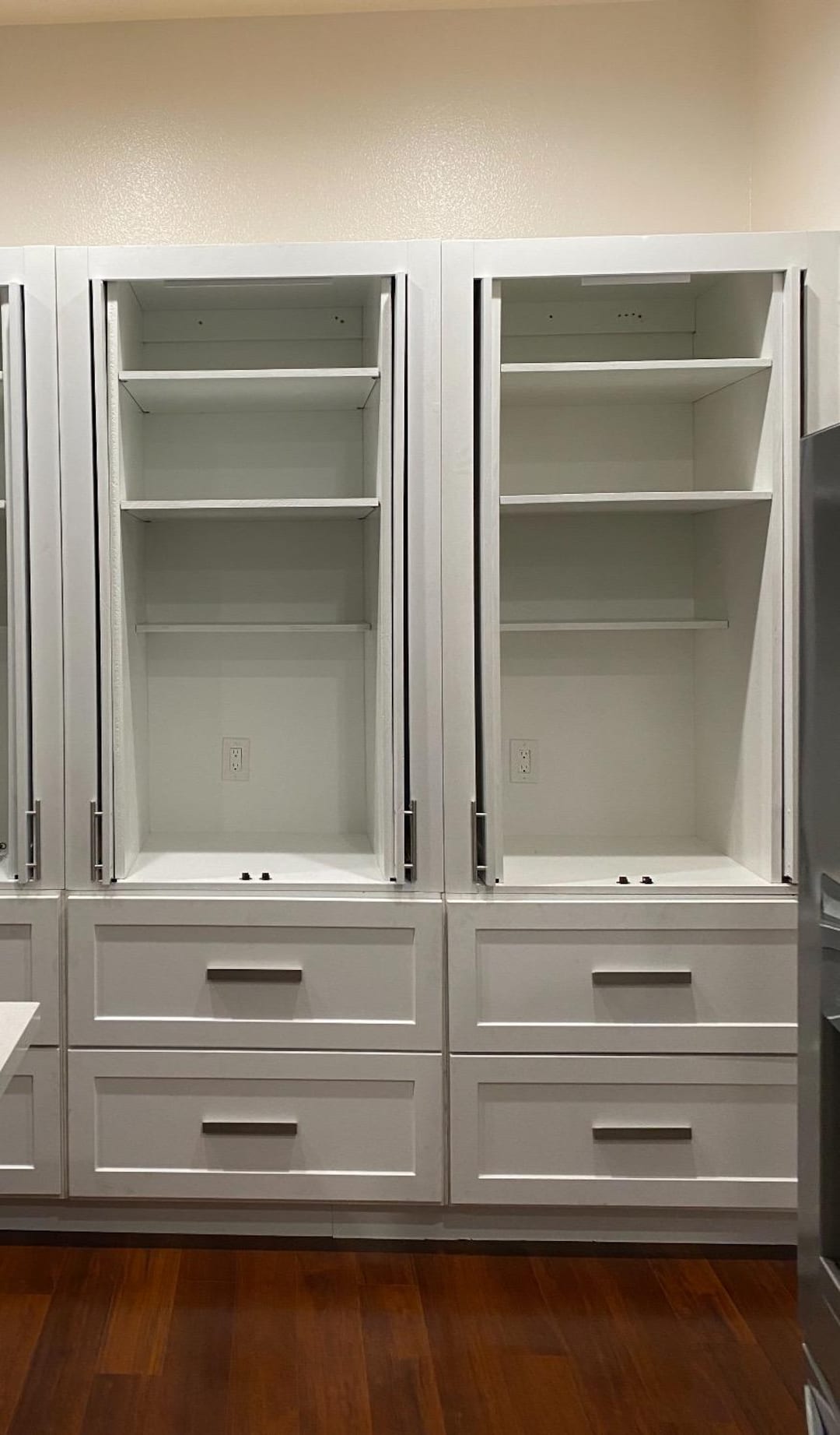 ONE UNIT Upper and Lower Custom Kitchen Cabinets, Sliding Pocket Door ...