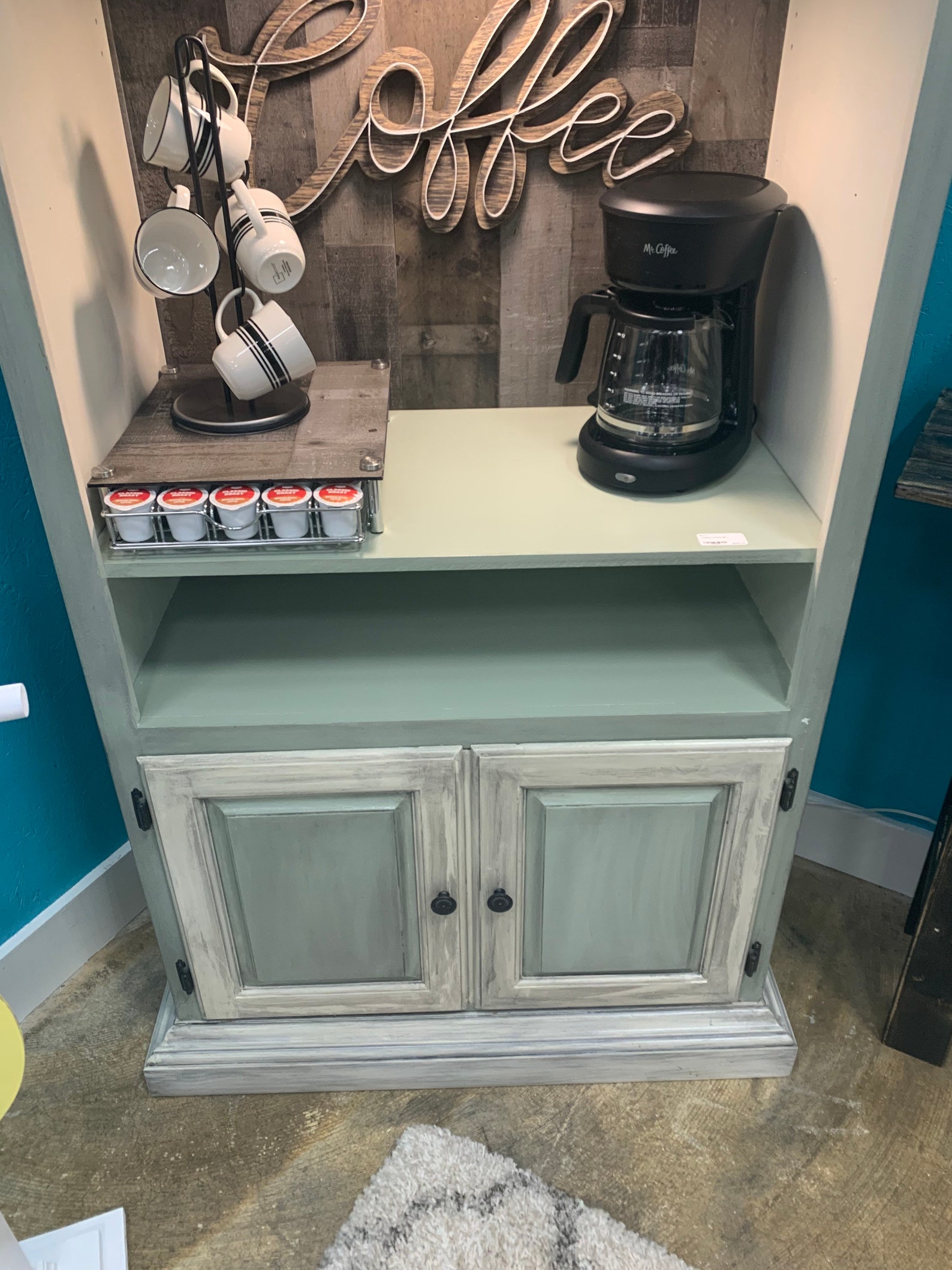 Custom Coffee Bar Armoire Cabinet - Etsy