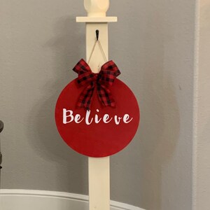 Holiday Wood Post Banister Post Stocking Holder - Etsy