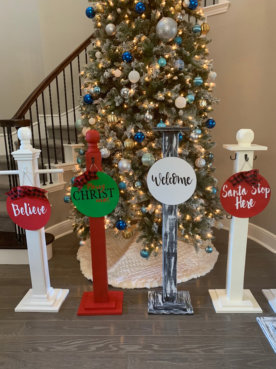 Post With Free Sign, Banister Post, Post - Etsy