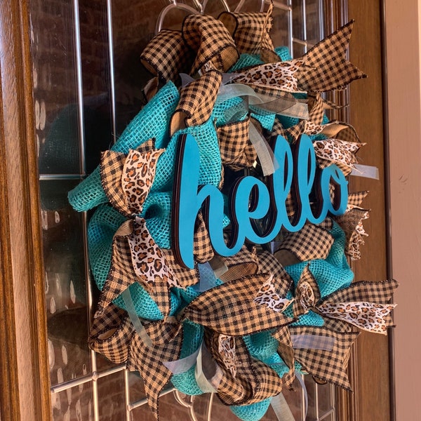Turquoise Wreath - Etsy