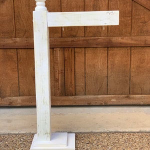 Banister Post, With a FREE Personalized Sign, Wooden Sign Holder, Wood ...