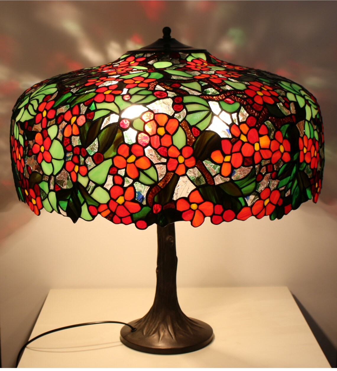 Tiffany Standing Lamp Cherry Tree 60 Cm - Etsy